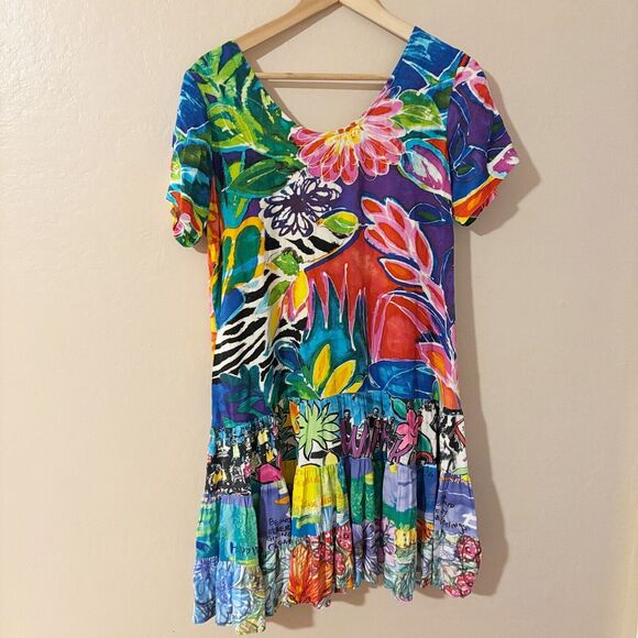 Jams World | Dresses | Vintage Jams World Dress Women Small Multicolor ...